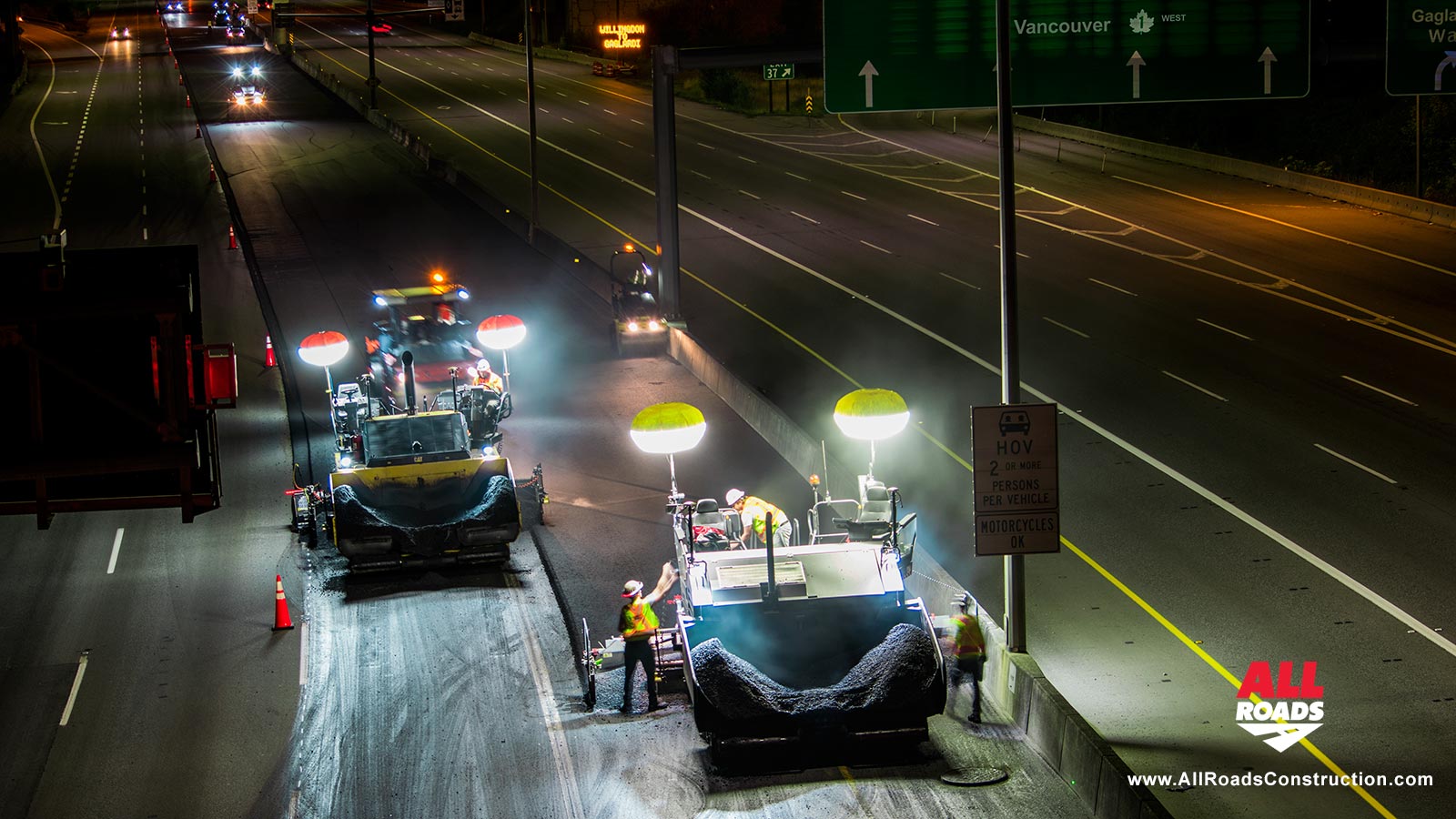 All Roads Tackles All Five Phases of Highway 1 Paving Projects | Vancouver